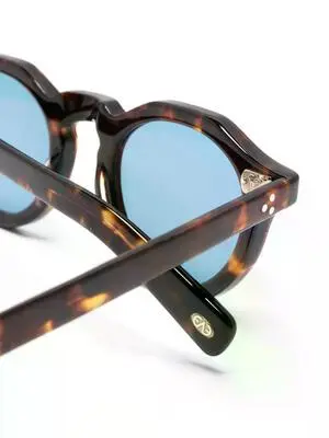 EYEVAN7285 Round Frame Sunglasses With Blue Tinted Lenses