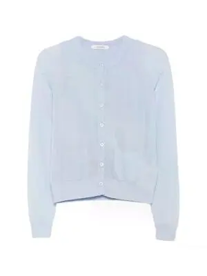 Dorothee Schumacher Sheer-knit Cardigan And Top Set - Blue
