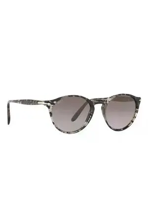 Persol Tortoiseshell Pattern Round Frame Sunglasses