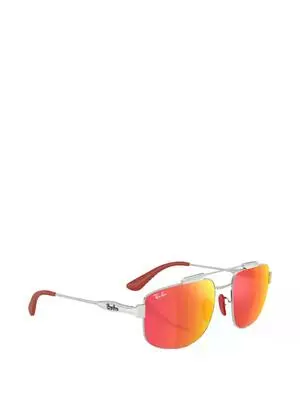 Ray-ban X Scuderia Ferrari Rectangle-frame Sunglasses
