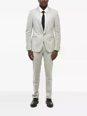 Corneliani Satin Shawl-lapel Suit - Neutrals