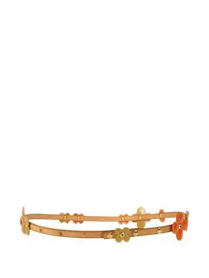 LOUIS VUITTON Lexington Flower-motif Belt - Neutrals