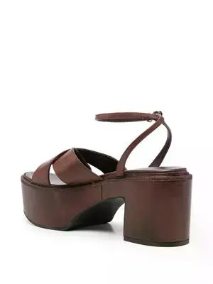 Miu Miu Criss-cross Platform Sandals
