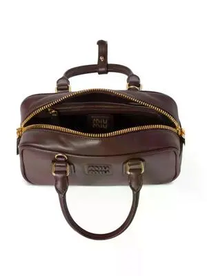 Miu Miu Arcadie Logo Detail Tote Bag