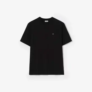 Burberry Metal Knight Cotton T-shirt - Black