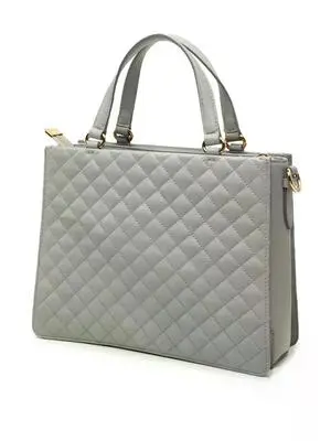 FERRAGAMO Quilted Leather Vara Bow Tracy Satchel