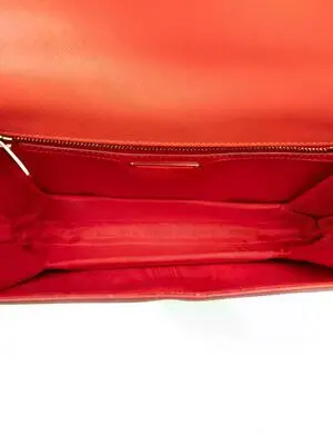 FERRAGAMO Leather Vara Bow Chain Crossbody Bag