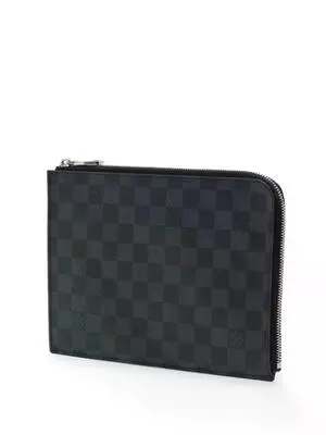 LOUIS VUITTON Damier Graphite Pochette Jour Pm Clutch Bag