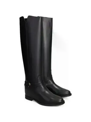 VIA ROMA 15 Leather Buckle-strap Boots
