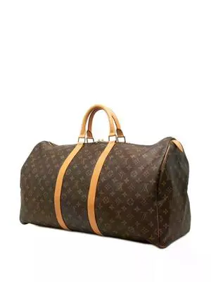 LOUIS VUITTON Monogram Keepall 55 Travel Bag