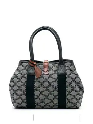 Celine 2010 Macadam Canvas Tote Bag - Grey