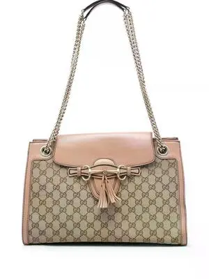 Gucci 2016-2026 Large Gg Canvas Emily Shoulder Bag - Neutrals