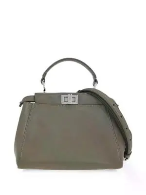 Fendi 2022 Peekaboo Handbag - Grey