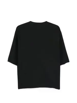 Emporio Armani Button-detail Round-neck Blouse