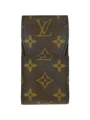 LOUIS VUITTON 2002 Monogram Etui Cigarette Case - Brown