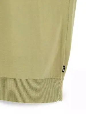 BOSS Virgin Wool Ribbed Trim T-shirt