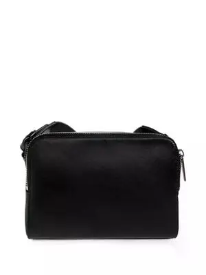 Burberry Check-pattern Messenger Bag - Black