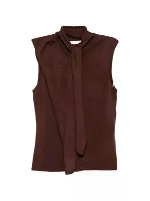 LEMAIRE Sleeveless Top - Brown