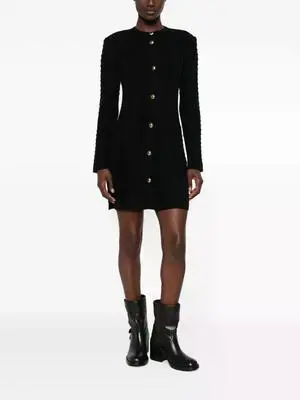 TWINSET Cable-knit Button-front Mini Dress