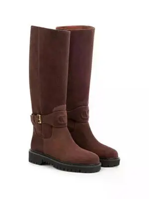 Valentino Garavani Vlogo Signature Leather Boots
