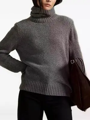 Polo Ralph Lauren Roll-neck Ribbed-trim Sweater - Grey