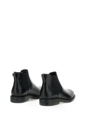 Hogan Elasticated-panel Leather Boots