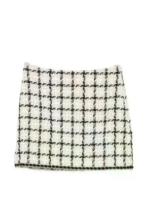 TWINSET Check Pattern Mini Skirt