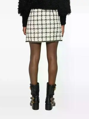 TWINSET Check Pattern Mini Skirt