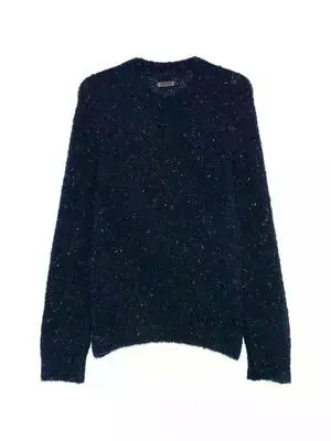 Moschino Teddy Bear Flecked Sweater - Blue