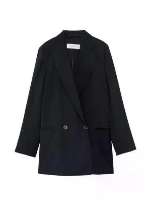Max Mara Double-breasted Wool Blazer - Blue