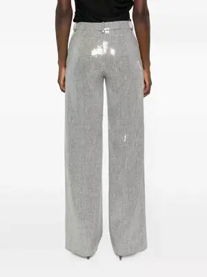ERMANNO FIRENZE Sequin-embellished Houndstooth Trousers