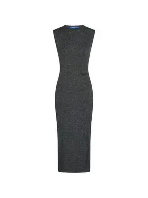 Karl Lagerfeld Metallic Knit Dress - Grey