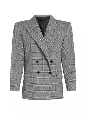 Karl Lagerfeld Structured Checked Blazer