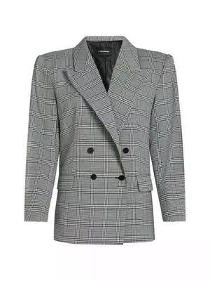 Karl Lagerfeld Structured Checked Blazer