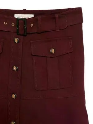 Zimmermann Belted Button-front Midi Skirt