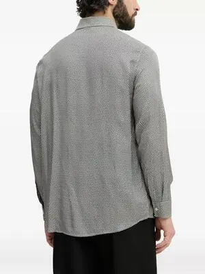 Armani Exchange Logo-print Long-sleeve Shirt