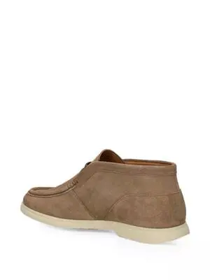 BOSS Suede Desert Boots With Stitching Details