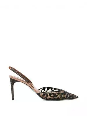 Rene Caovilla 80mm Allura Crystal-embellished Pumps - Neutrals