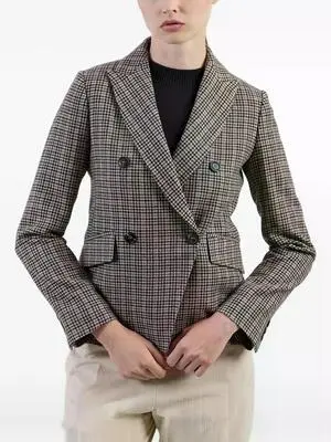 Eleventy Houndstooth Double-breasted Blazer
