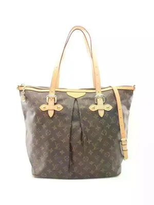 LOUIS VUITTON Monogram Palermo Gm Tote Bag - Brown