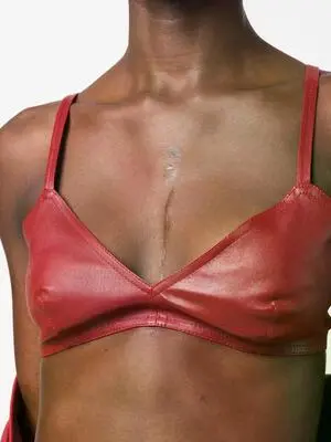 THE MANNEI Sierra Leather Cropped Tank Top