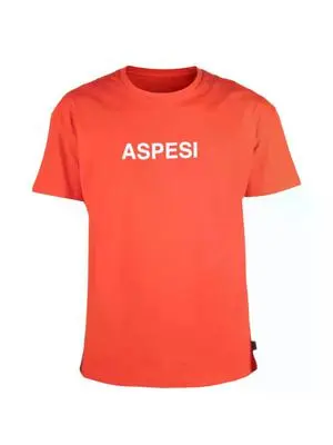 Aspesi Logo-print Cotton T-shirt - Red