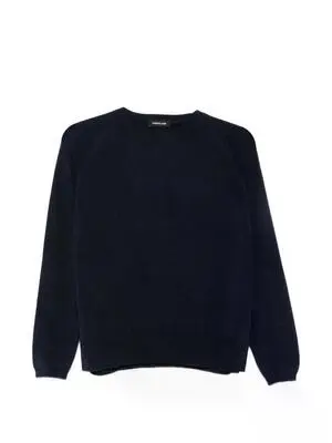 ANNE CLAIRE Raglan Sleeve Wool Sweater - Blue