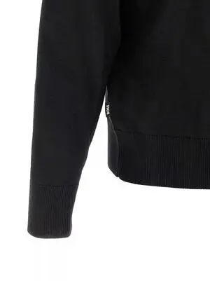 BOSS Zip-up Sweater In Merino Wool