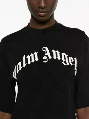 Palm Angels Logo Print Cotton T-shirt