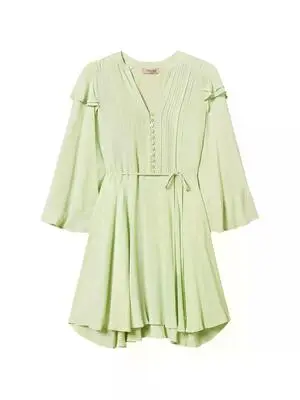 TWINSET Crêpe De Chine Dress With Ruffles