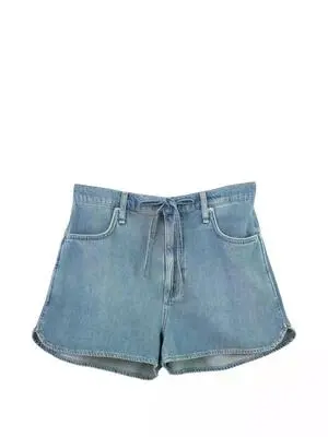 Rag & Bone Belt Loops Denim Shorts - Blue