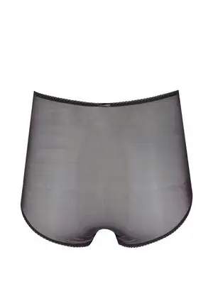 LAURA URBINATI Lace-panel Briefs - Black