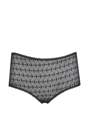 LAURA URBINATI Lace Culotte Briefs - Black