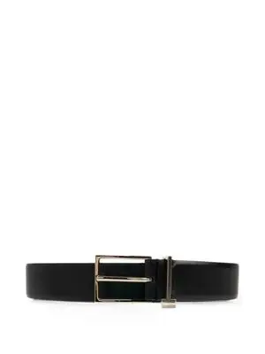TOM FORD Leather T Loop Belt - Black